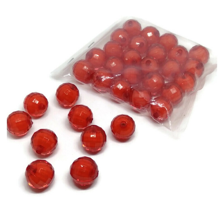 Jual MOTE LAMPION ukuran 18 mm warna MERAH CABE ( 1 bungkus isi 24 pcs ...