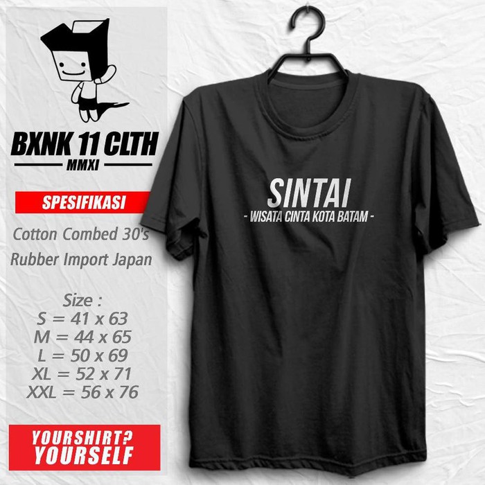 Jual CJ-1957 Kaos Baju Obral Combed 30 Distro SiNTAi WiSATA KOTA BATAM ...