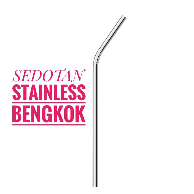 Jual Sedotan Stainless Set Premium 5 in 1 / Sedotan STAINLESS Steel ...