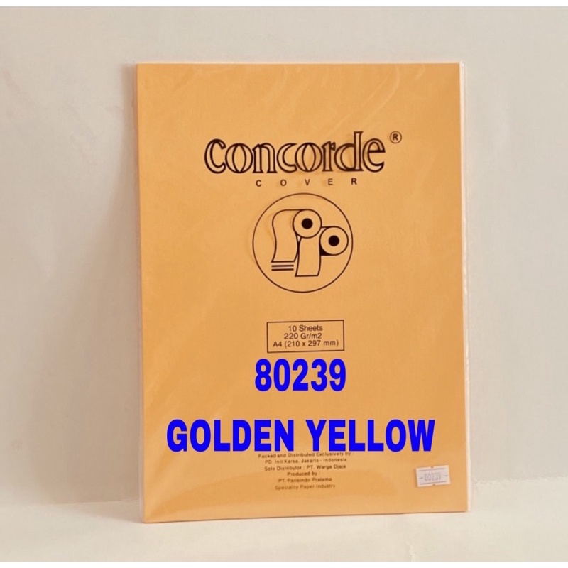 Jual KERTAS CONCORDE A4 220 GRAM / 1 PACK ISI 10 LEMBAR | Shopee Indonesia