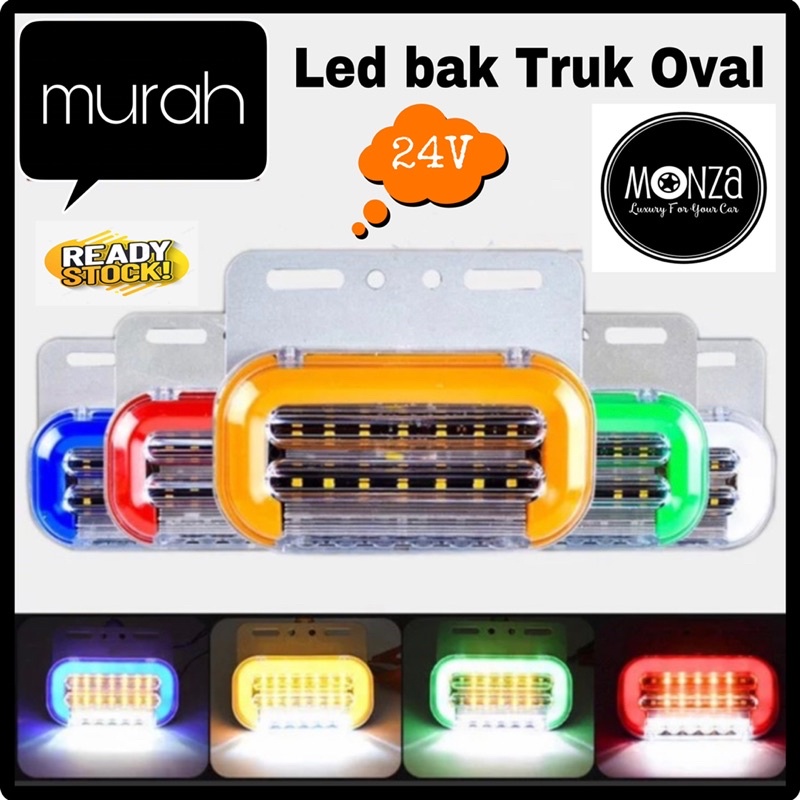 Jual Lampu led bak truk 24V sein running oval | Shopee Indonesia