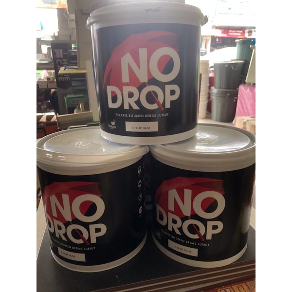Jual Cat No Drop Bitumen Black Hitam 4 kg Anti Bocor Anti Lumut ...
