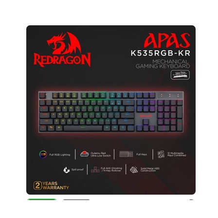 Jual Redragon K535 APAS Mechanical Gaming Keyboard RGB Ultra Low ...