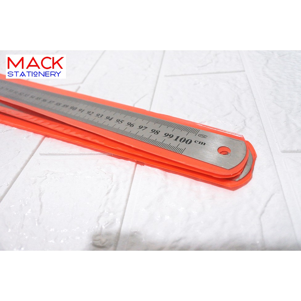 Jual Penggaris Besi 100 Cm / Garisan Besi 1 Meter / Mistar 100cm | Shopee Indonesia