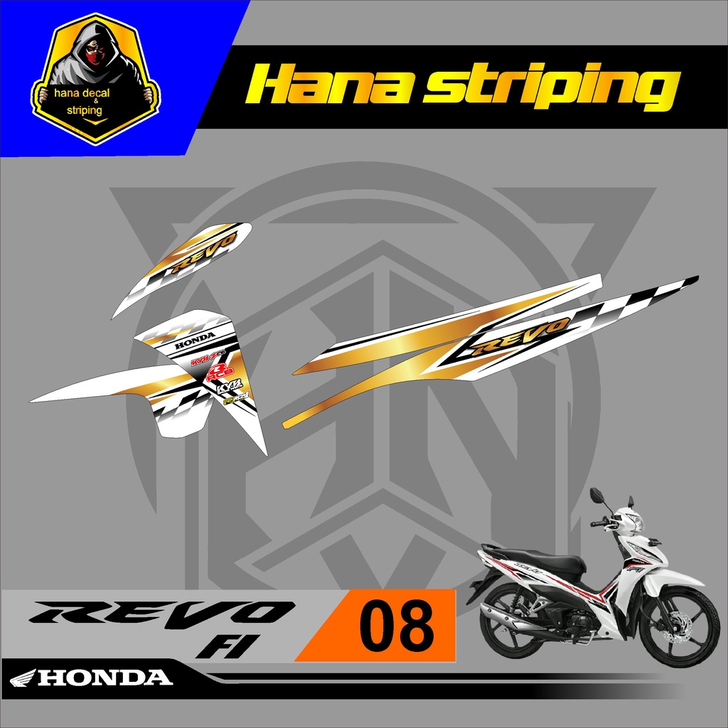 Jual Sticker Striping Honda Revo F1 - Stiker Lis Semifull desain kode ...
