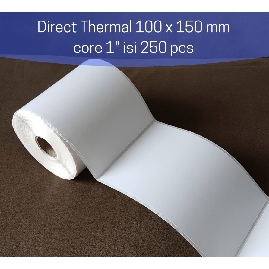 Jual Thermal Label Barcode Ukuran 100x150 Direct isi 250 pcs/roll ...