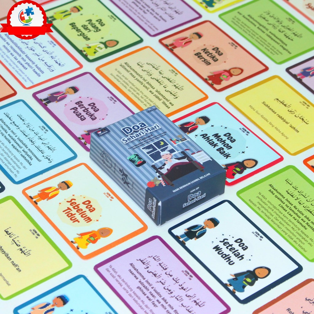 Jual Konsep Flashcard Doa Sehari Hari Mainan Edukasi Anak Belajar PAUD ...