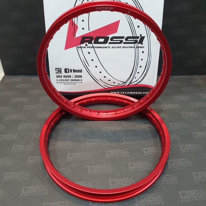 Jual Velg Velek Alloy V-Rossi WM 18 160 Petak Excel Merah | Shopee ...