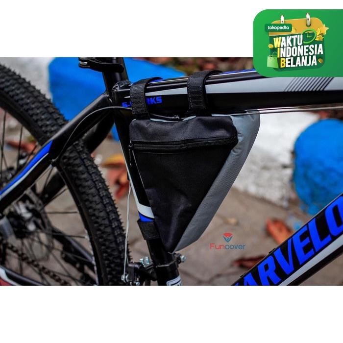 Jual Tas Sepeda Segitiga Bicycle Triangle Frame Bag Pouch Universal Mtb ...