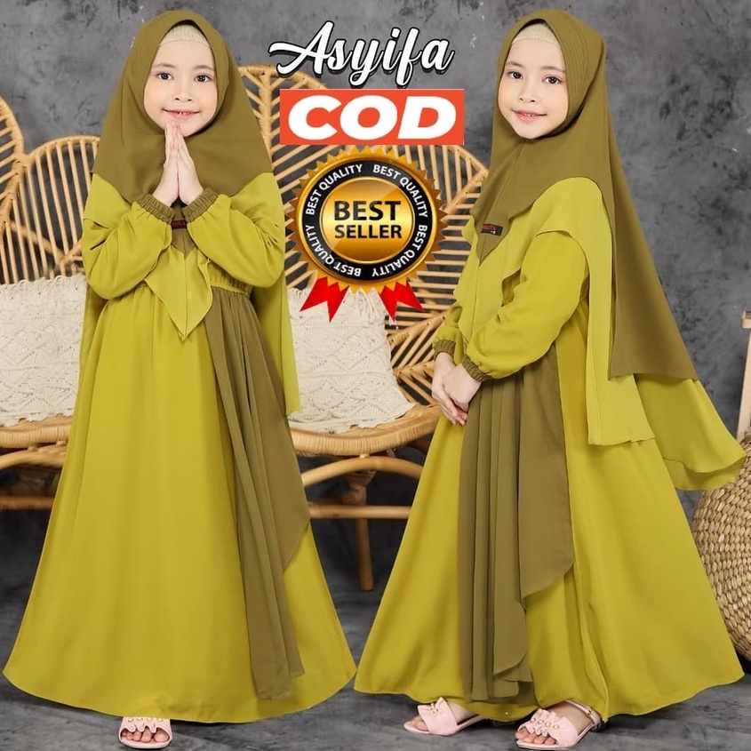 Jual MRA - Gamis Anak Usia 8-12 Tahun Inayah kids Model Gamis Anak ...