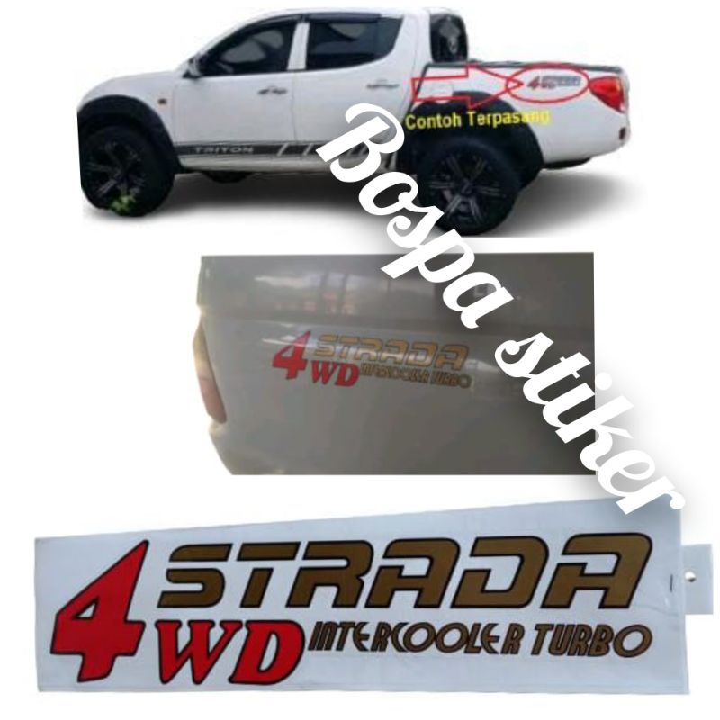 Jual stiker body MITSUBISHI STRADA 4WD INTERCOOLER TURBO | Shopee Indonesia