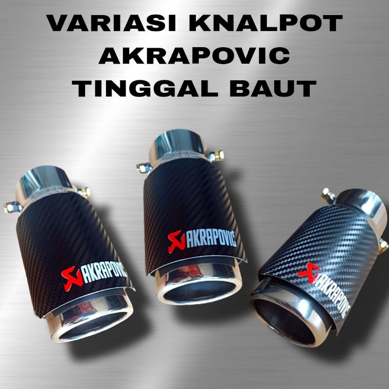 Jual Tailpipe/Variasi Knalpot Mobil Akrapovic Carbon Pajero Fortuner ...