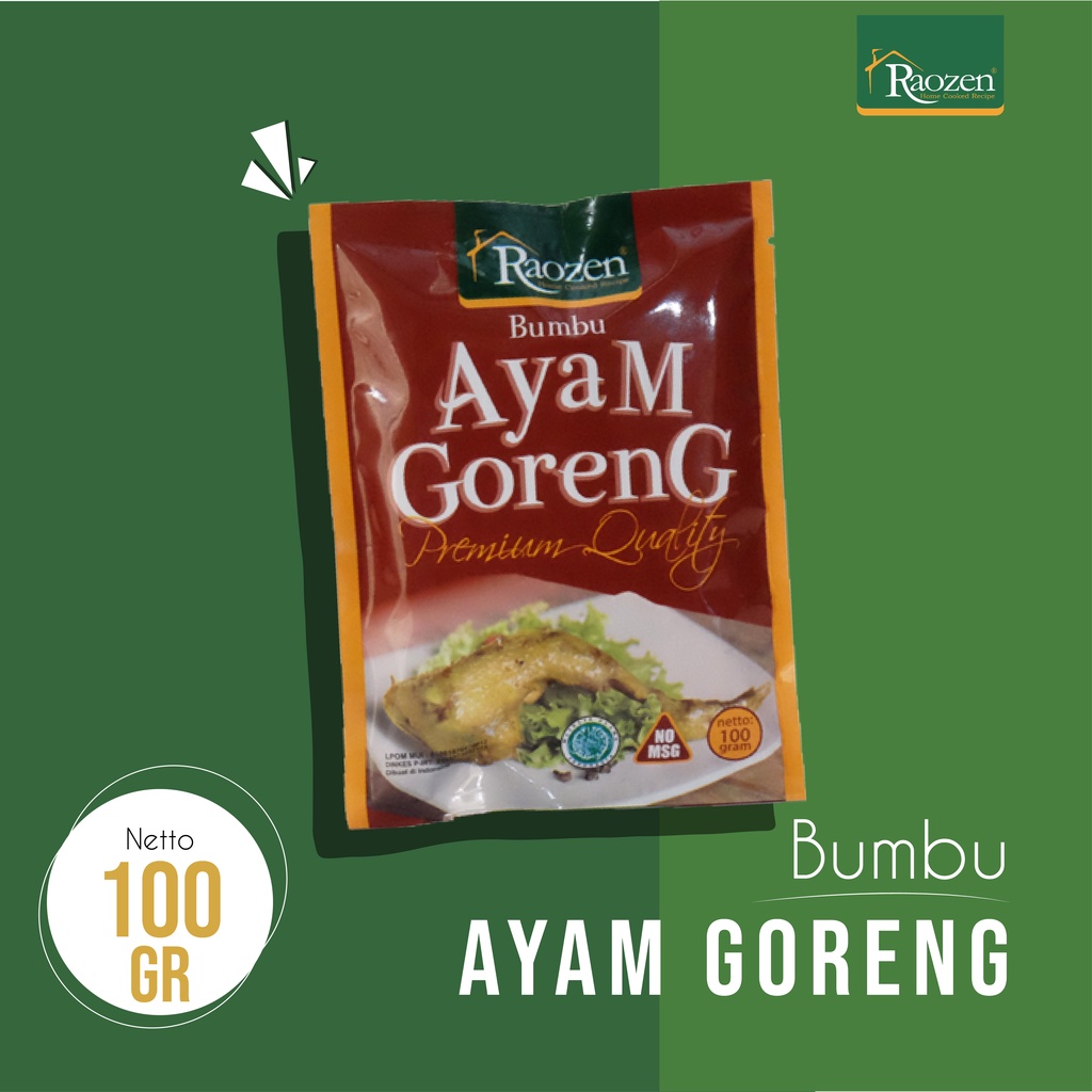Jual Raozen Bumbu Masakan Ayam Goreng Sachet 100gr | Shopee Indonesia
