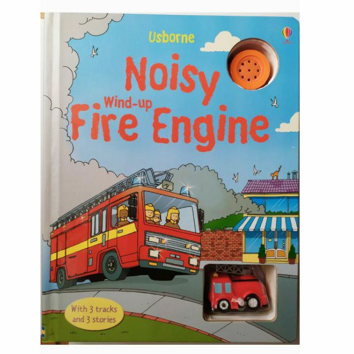 Jual Usborne Wind-up Noisy Fire Engine (with 3 tracks & 3 stories ...