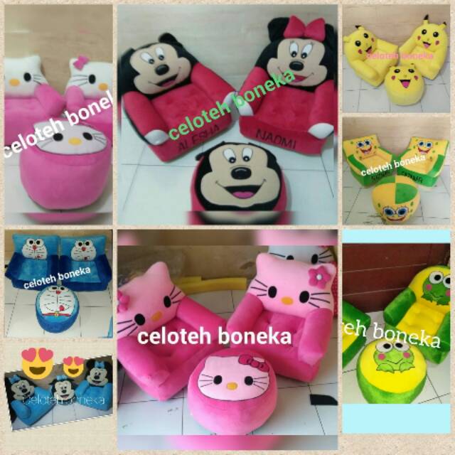 Jual Sofa anak / sofa karakter / sofa boneka / sofa set anak / sofa ...