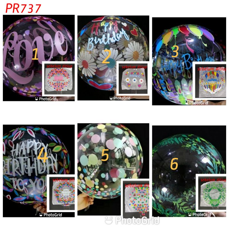 Jual Balon Latex PVC MOTIF UK.24INCH/HARGA UNTUK 1 PCS | Shopee Indonesia