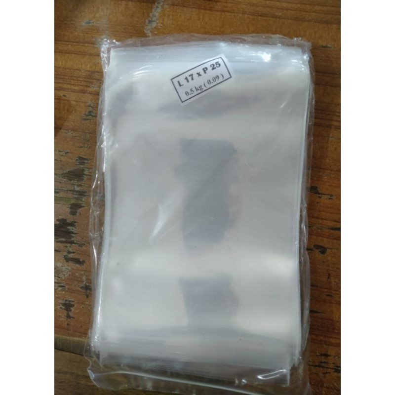 Jual PLASTIK KLIP PP TEBAL Uk. 17x25 CM (TEBAL 90 MICRON /BERAT 500 ...