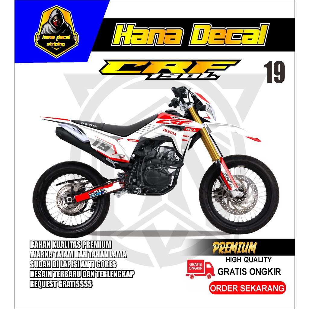 Jual Decal Sticker Motor Cross CRF 150L Fullbody - Dekal Stiker CRF 150 ...