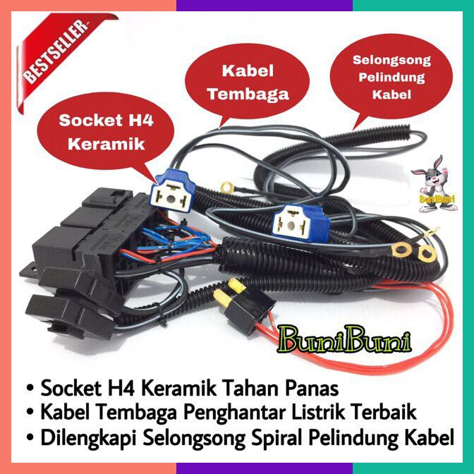 Jual Kabel Relay Bosch Untuk Lampu H4 Mobil 3 Relay 2 Lampu | Shopee Indonesia