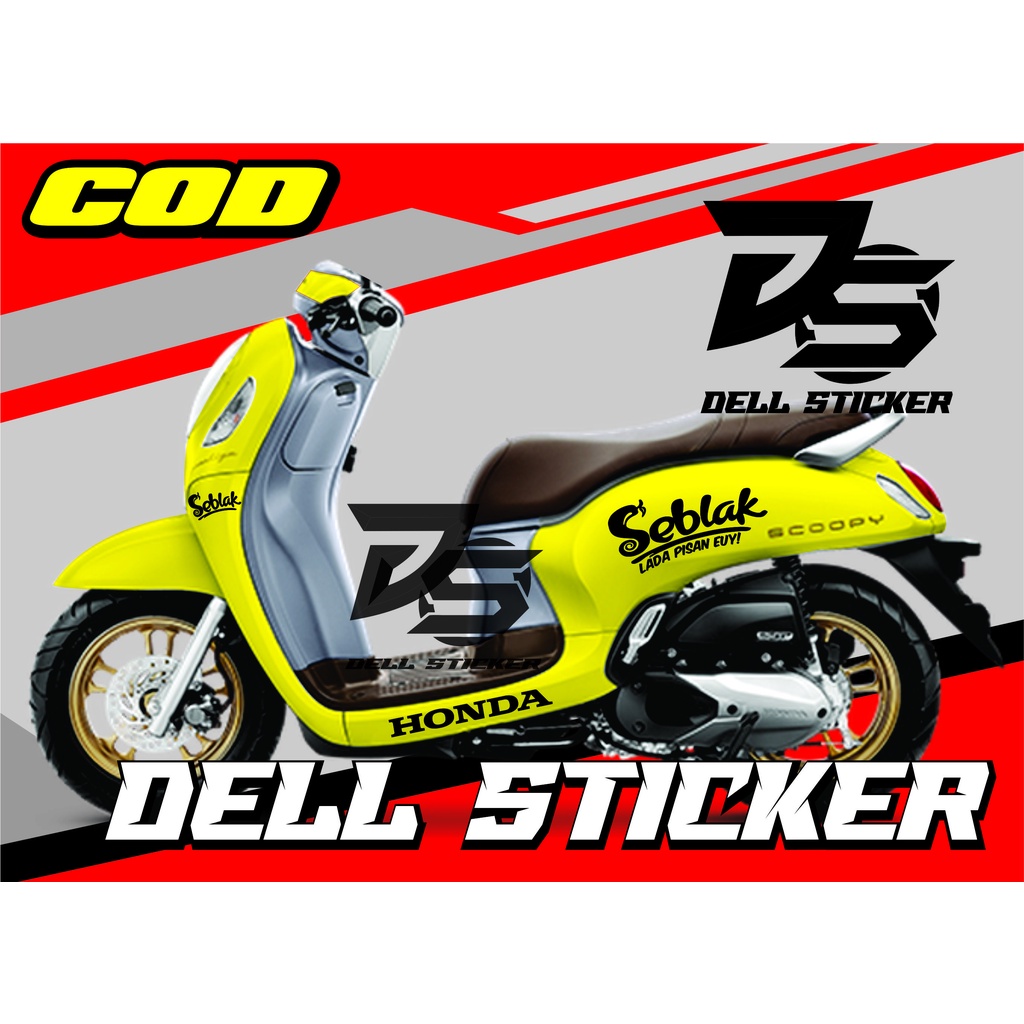 Jual Sticker Stripin Scoopy SEBLAK / SEBLAK Lada Pisan Euy / Sticker ...