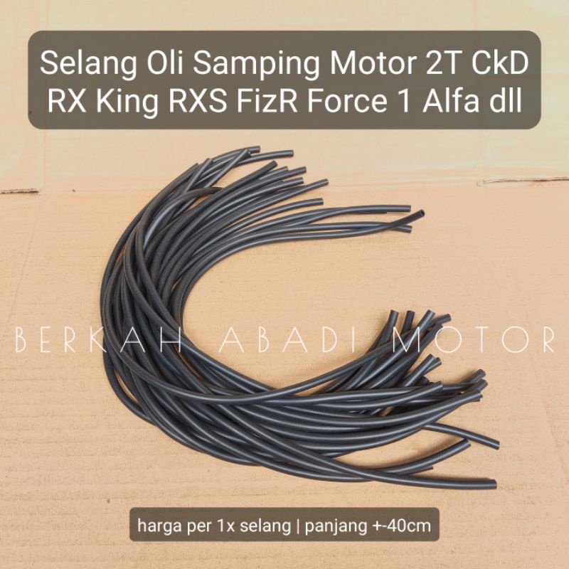 Jual selang oli samping hitam -+ 40cm lubang 3mm | Slang kecil pompa ...