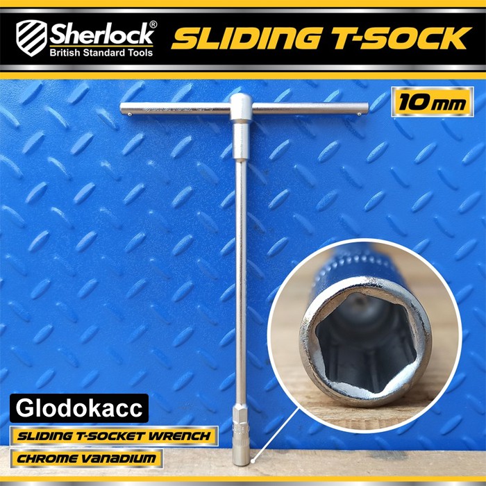 Jual Kunci T - Type Socket 10mm / Sherlock Kunci Sok/Sock T (Gagang ...