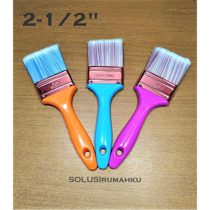 Jual KUAS NYLON 2.5" TEBAL HALUS / KOAS CAT 2.5 INCH BRUSH KING NILON 6 ...