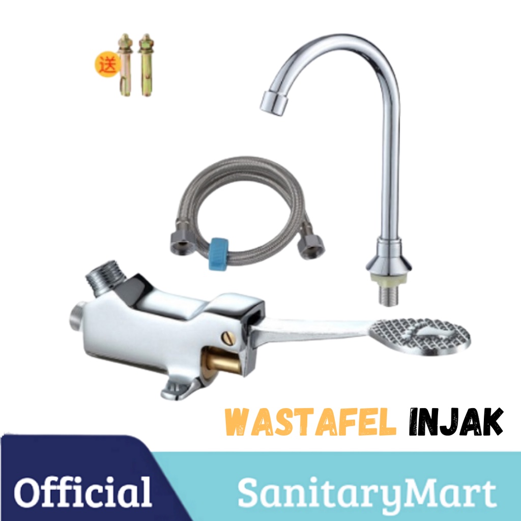 Jual Kran Wastafel Injak / Kran Pedal / Kran Dokter / Kran Laboratorium ...