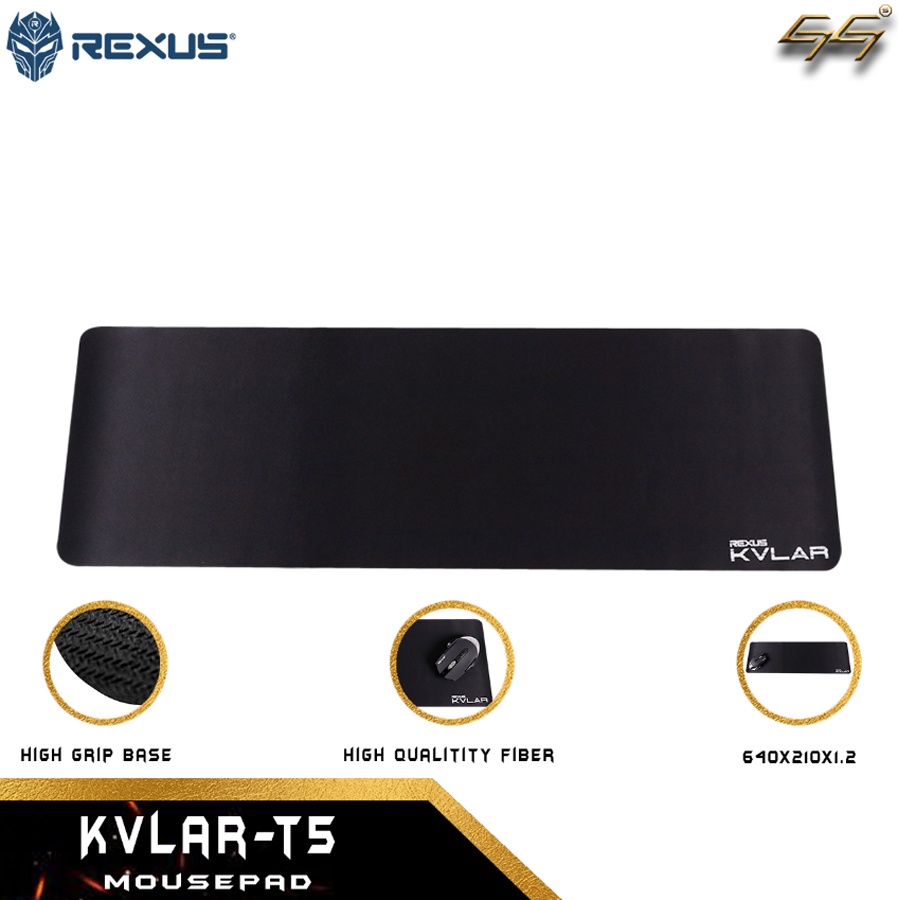 Jual Mousepad Gaming Rexus KVLAR T5 T-5 Gaming Mouse Pad | Shopee Indonesia