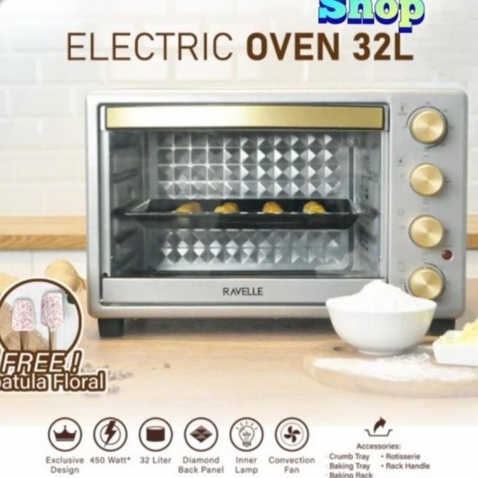 Jual OVEN LISTRIK MERK RAVELLE 32L LOW WATT BIG SIZE OVEN SFD64631SE ...