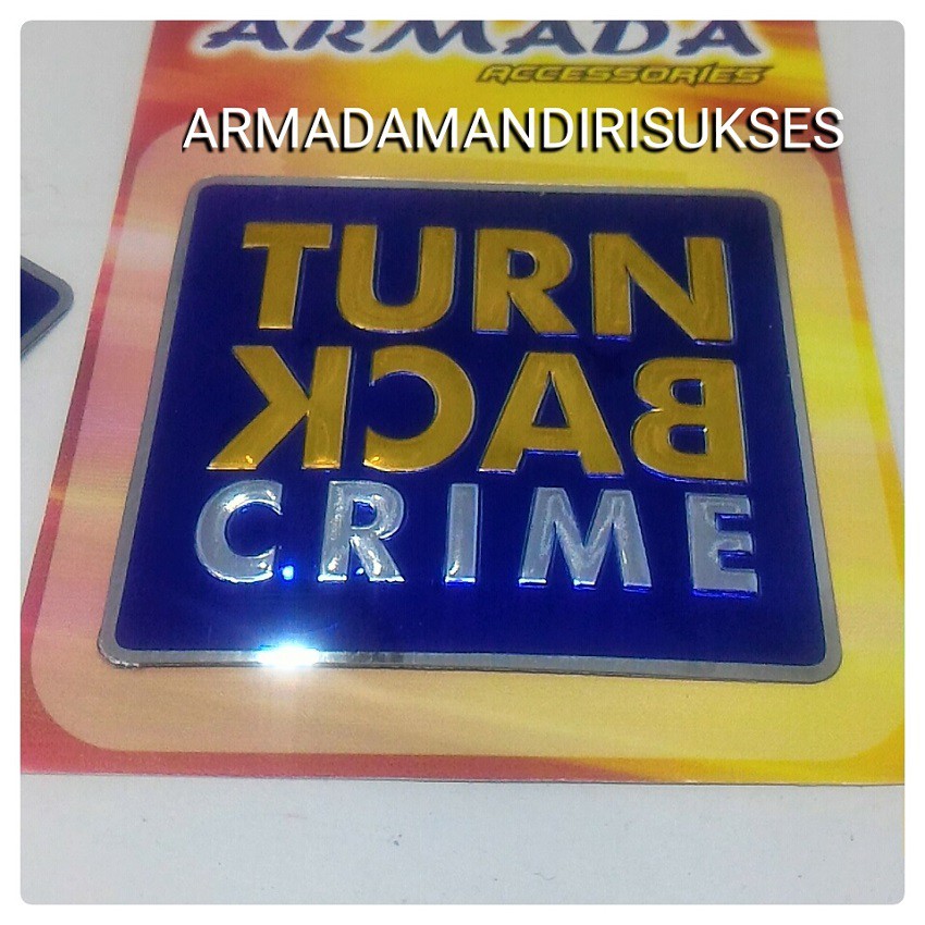 Jual Stiker Kilap PVC Turn Back Crime | Aksesoris Kendaraan dan Craft ...