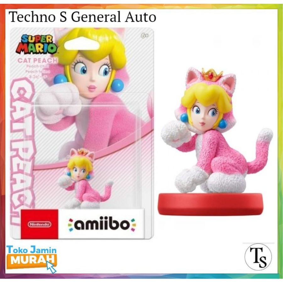 Jual Amiibo Super mario Cat Peach Nintendo Switch / Amiibo Cat Peach ...