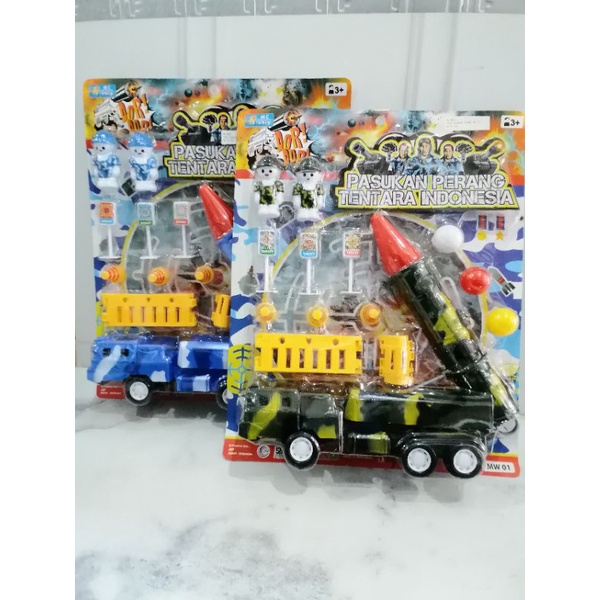 Jual mainan mobil rudal pasukan perang tentara indonesia mainan tentara ...