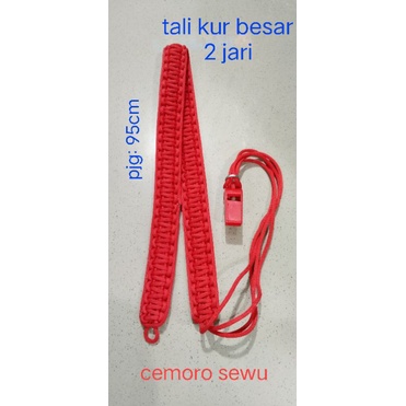 Jual tali kur merah,kuning,hitam dan putih plus priwitan peluit pramuka ...