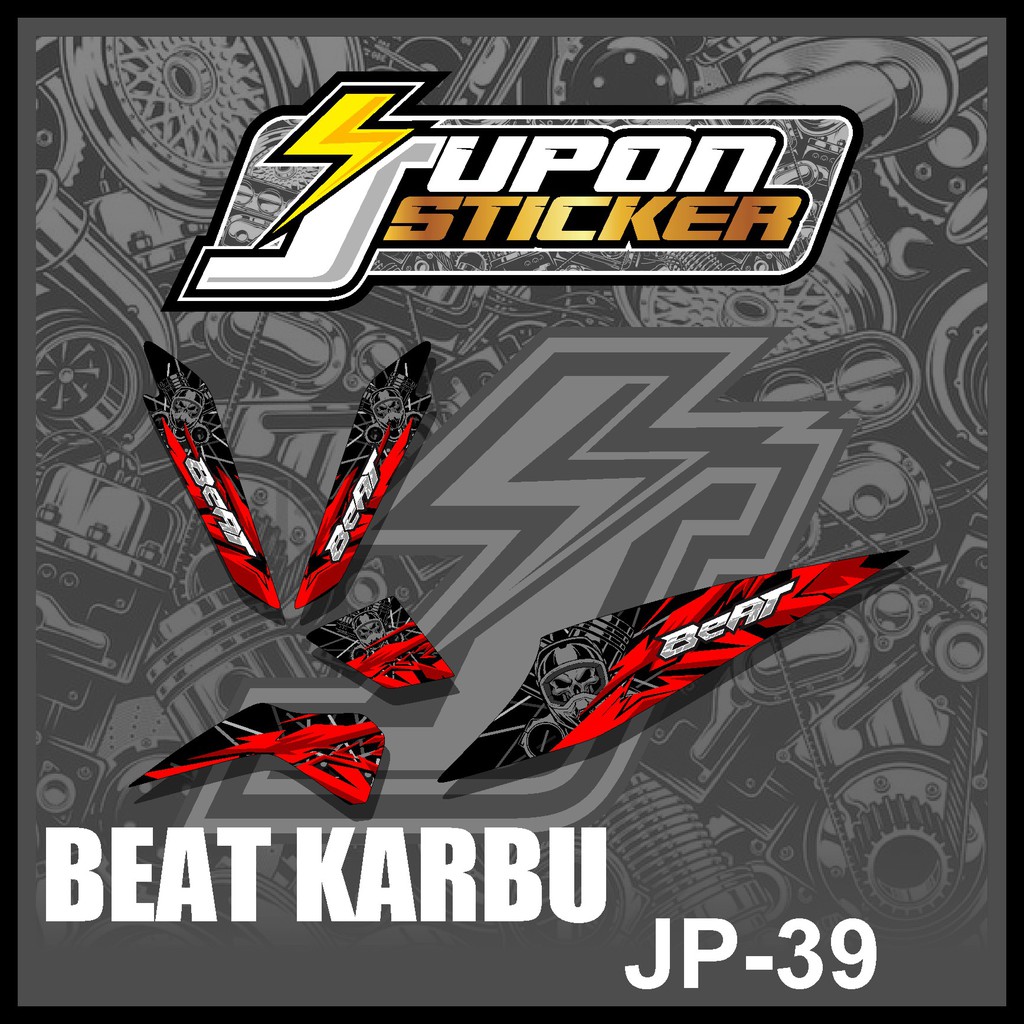 Jual Sticker Striping Honda Beat Karbu 2008-2012 Sticker Lis Variasi ...