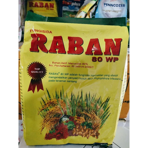 Jual RABAN 80WP/MANCOZEB 80% KUNING ORIGINAL 1KG | Shopee Indonesia