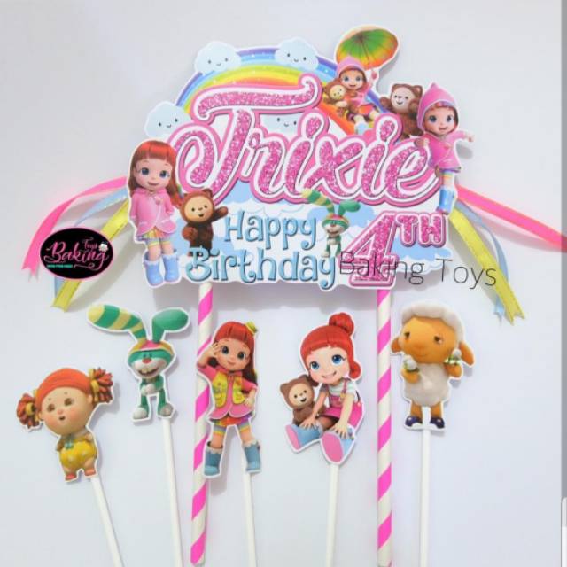 Jual Topper Cake Birthday Rainbow Ruby | Shopee Indonesia