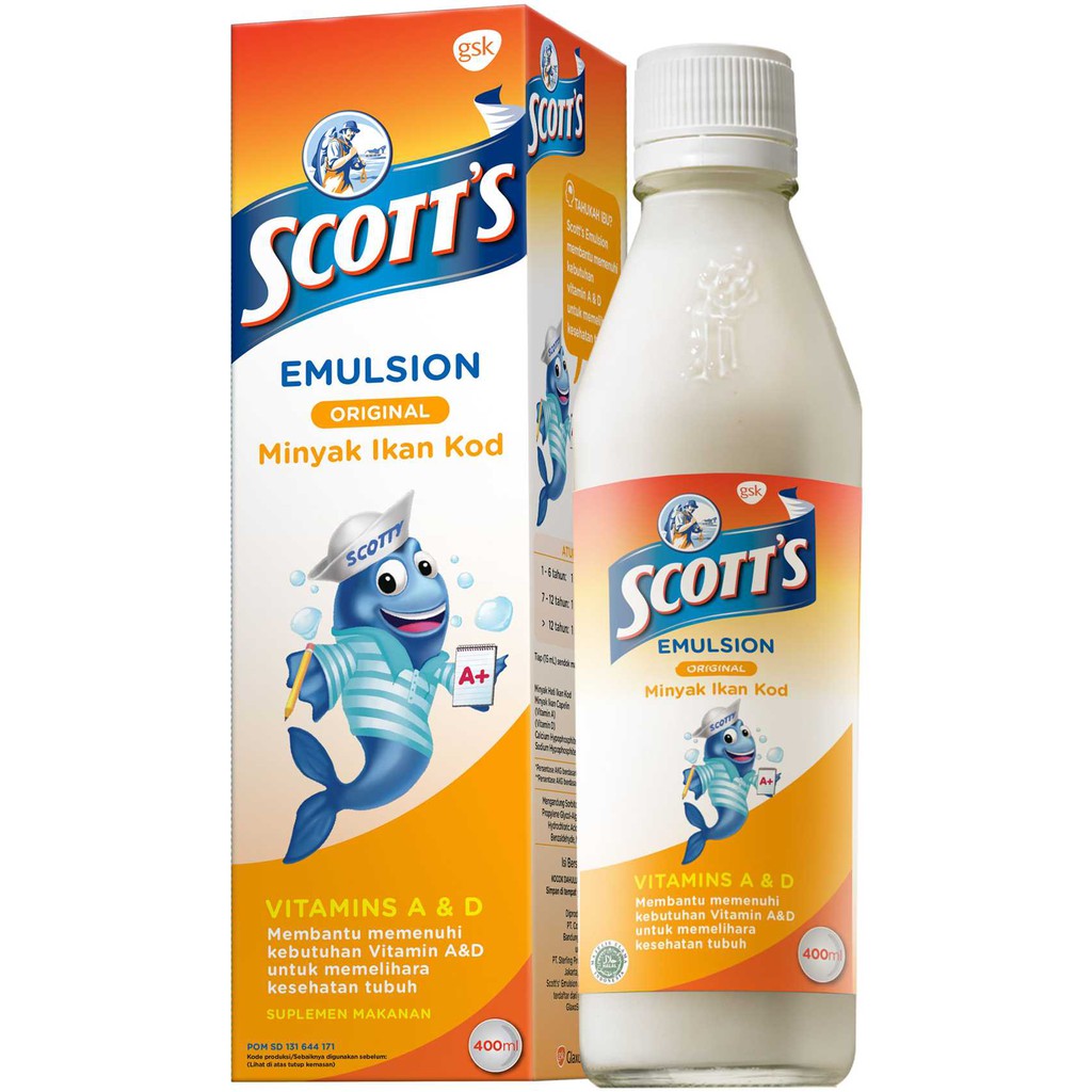 Jual SCOTT EMULSION 400 ML ( MALAYSIA ) | Shopee Indonesia
