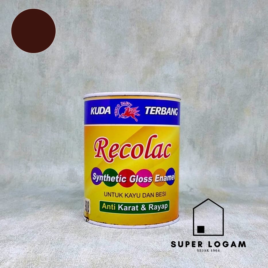 Jual Cat Kayu dan Besi Kuda Terbang Recolac (984-Red Oxide) | Shopee ...