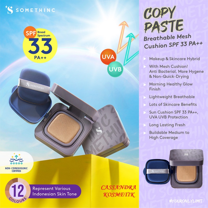 Jual SOMETHINC COPY PASTE BREATHABLE MESH CUSHION SPF 33 PA++ | FULL ...