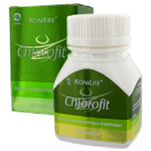 Jual Chlorofit Klorofil Spirulina Herbal Sehat KONIMEX Ganggang Hijau ...