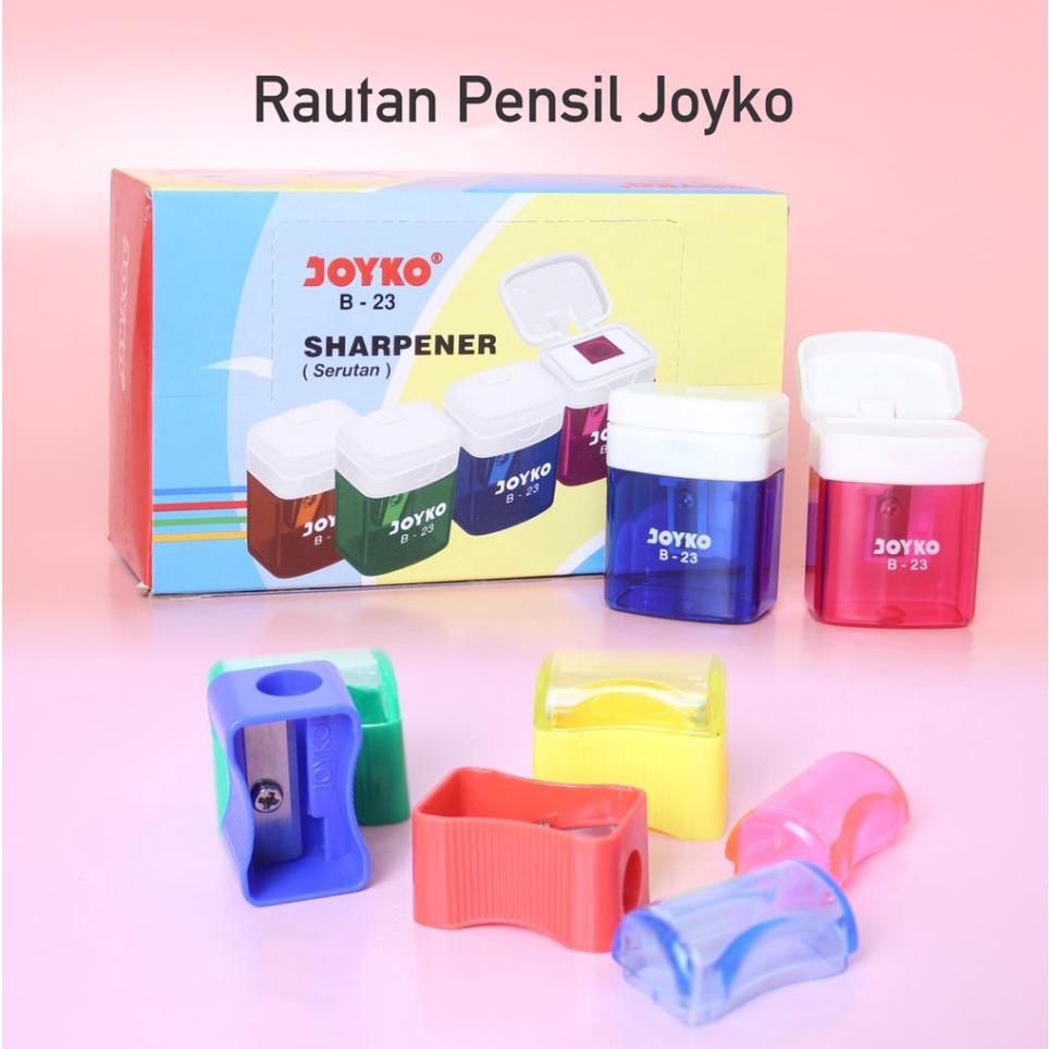 Jual Rautan Pensil Joyko Serutan Ongotan Bentuk Kotak Ukuran Besar dan ...
