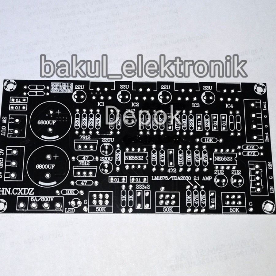 Jual PCB POWER 2.1 CHIP AMP LM1875/TDA2050 | Shopee Indonesia