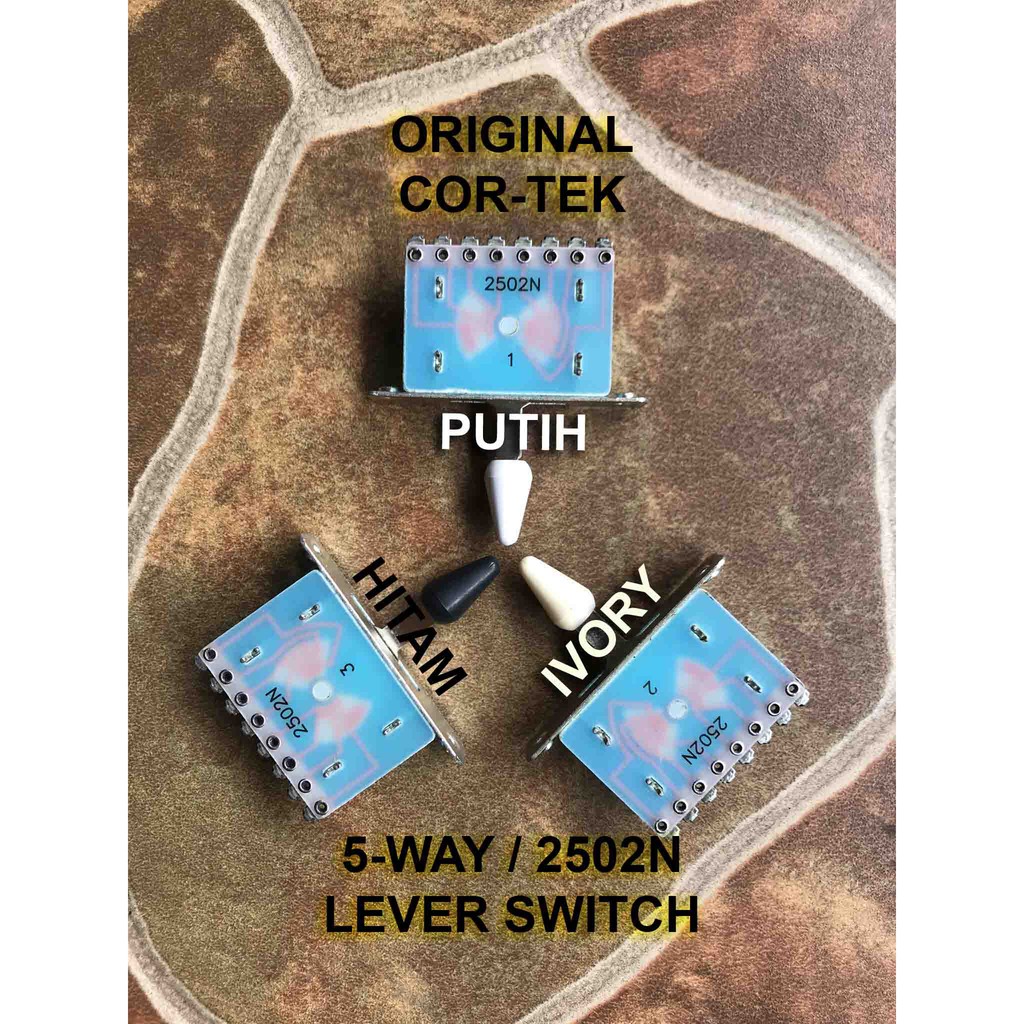 Jual Cortek 2502N 5 Way Lever Switch Gitar Selector Guitar Pickup ...