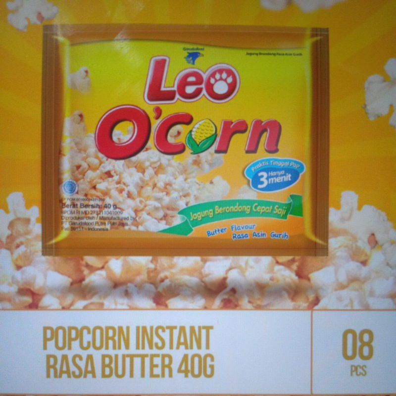 Jual Leo O' corn popcorn butter 40gr | Shopee Indonesia