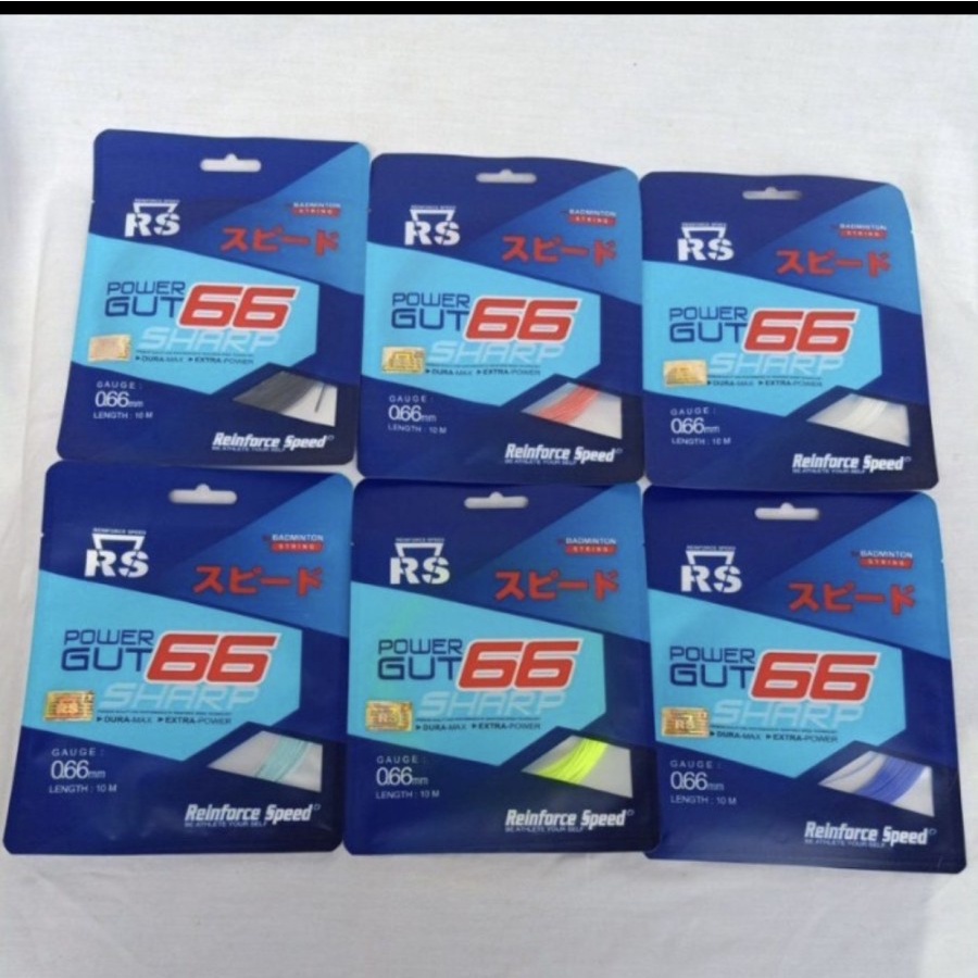 Jual Senar Raket Badminton NEW RS POWER GUT SHARP 66 ORIGINAL | Shopee ...