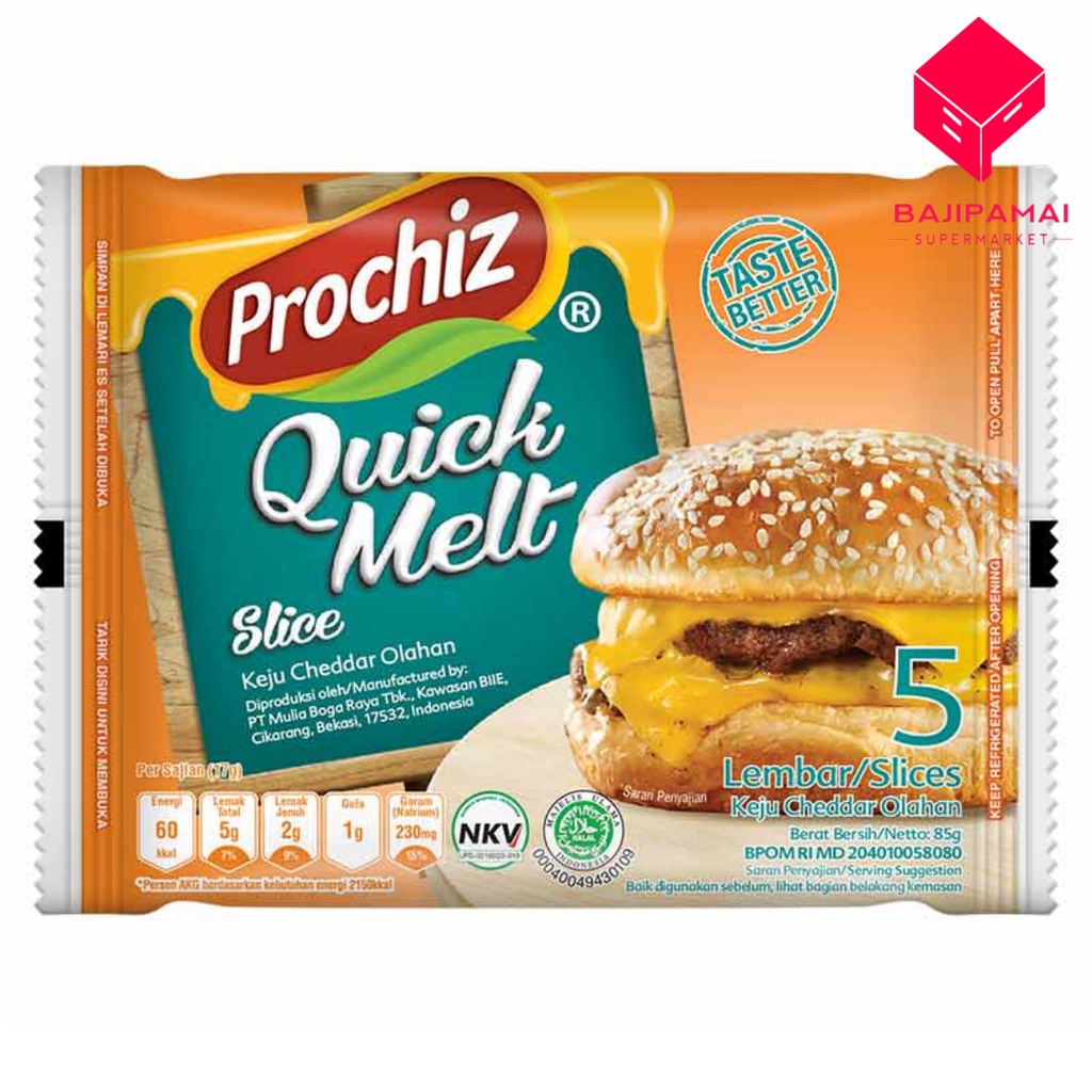 Jual Prochiz quick melt slice isi 5 85gr | Shopee Indonesia