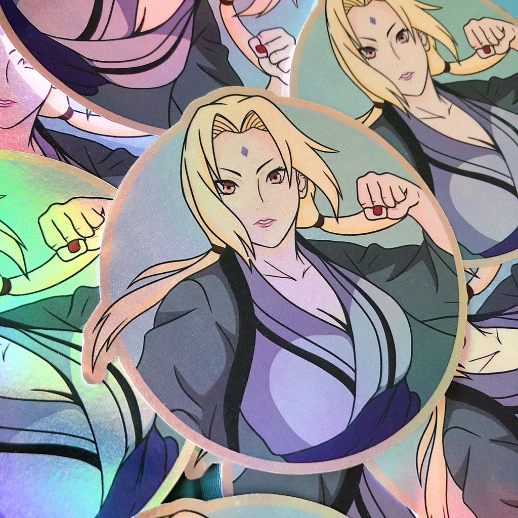 Jual Tsunade Senju Naruto Shippuden Hologram Stickers | Shopee Indonesia