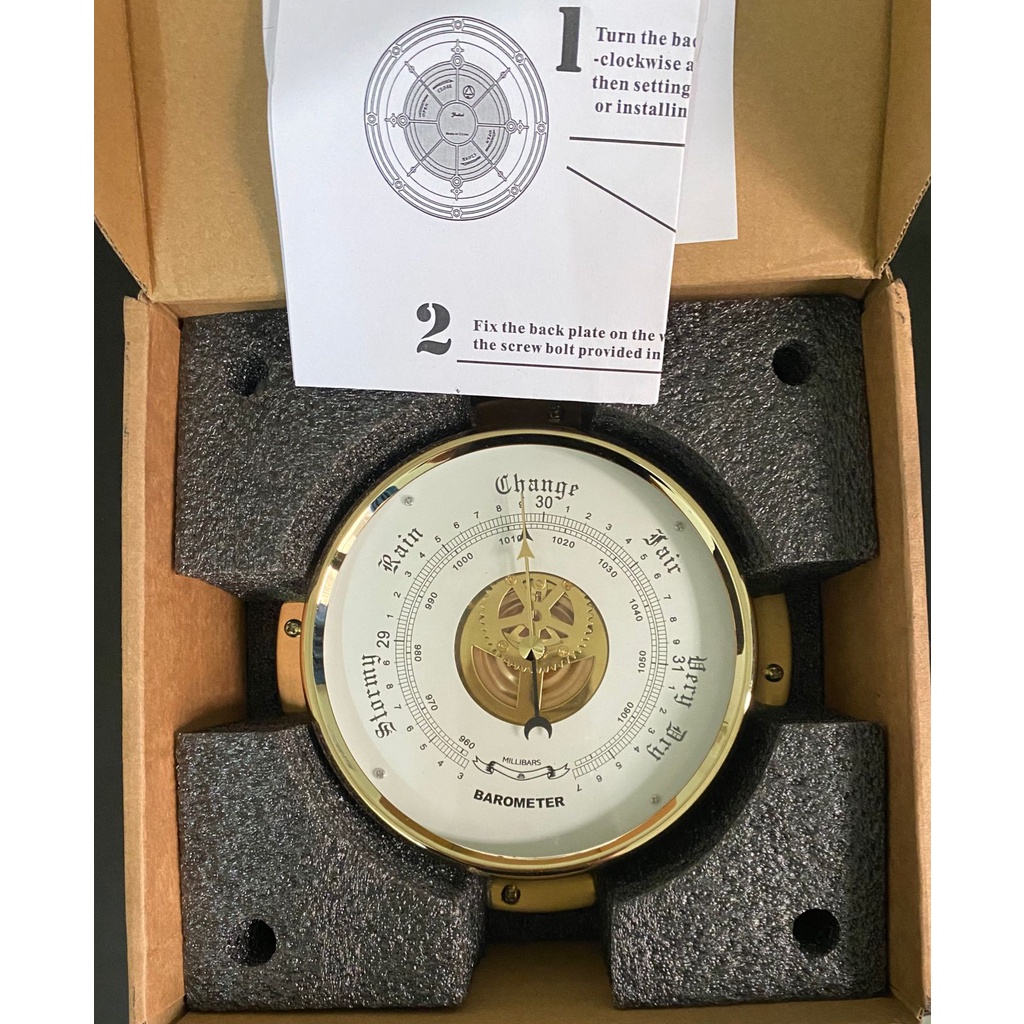 Jual BAROMETER ANEROID KAPAL 5” ALAT PENGUKUR UKUR TEKANAN UDARA ...