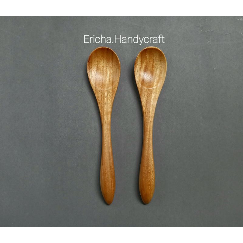 Jual sendok kayu 15cm/sendok kayu jati/sendok gula kayu jati 15cm ...